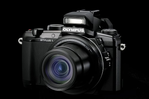 Olympus Stylus 1 12MP Digital Camera (Black) - International Version (No Warranty)