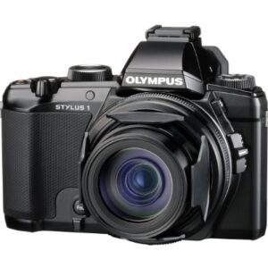 Olympus Stylus 1 12MP Digital Camera (Black) - International Version (No Warranty)