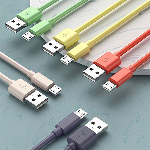 Micro USB Cable(10FT 5Pack) Android Charger TPE Cable Charger Long Android Phone Charger Cord for Samsung Galaxy S7 S6 Edge J7 S5 Note 5 4 LG G4 K40 K20 MP3 Nokia Sony Quick Data Cord