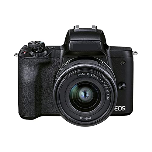 Camera EOS M50 II Mirrorless Camera Digital Camera with EF-M 15-45mm F/3.5 Lens Compact Camera Professional Photography Digital Camera (Color : W)