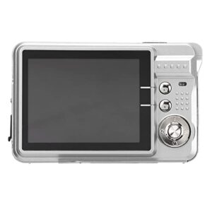 digital camera, 2.7 4k lcd compact camera, 48 mp for shooting (silver)