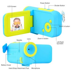 Digital Camera, 1.77inch HD Screen Easy to Operate Kids HD Camera for Children Birthday Gift(Blue)