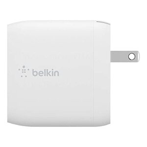 Belkin 24W Dual Port USB Wall Charger - iPhone Fast Charging - USB Charging Block for Power Bank, iPhone 14, iPhone13, iPhone 12, iPhone 11, iPad Pro, Samsung & More, iPhone Cable Not Included