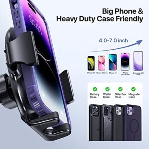 Miracase 4-in-1 Cell Phone Holder for Car, Universal Car Phone Holder Mount for Dashboard Air Vent Windshield Compatible with iPhone 14 Series/iPhone 13 Series/iPhone 12/Samsung and All Phones