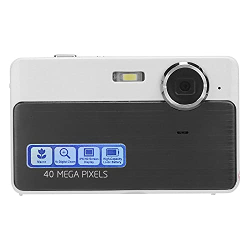 40MP Digital Camera 2.4 Inch Screen Mini Video Camera with 16x HD Digital Zoom 32GB Digital Cameras for Photography (Black)