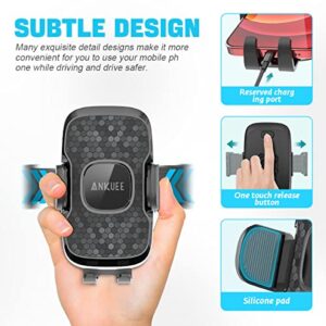 Car Phone Holder Mount, Suction Cup Cell Phone Holder with Gel Pad for Dashboard Windshield Air Vent 3-in-1, Stable Universal Cellphone Mount Holder Compatible with iPhone, Samsung, Android Mobile