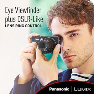 Panasonic Lumix 4K Digital Camera with 30X LEICA DC Vario-ELMAR Lens F3.3-6.4, 18 Megapixels, and High Sensitivity Sensor - Point and Shoot Camera - DMC-ZS60K (BLACK)