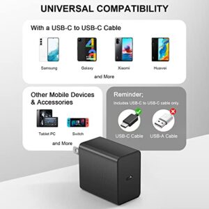 Type C Charger 45W, Super Fast Charger Type C with 6FT C to C Android Charger Cable 5A Fast Charge USB C Charger Charging Block for Samsung Galaxy S23/S22 Ultra/S22+/S21+/S21/S20/S10/Note 20/Note 10