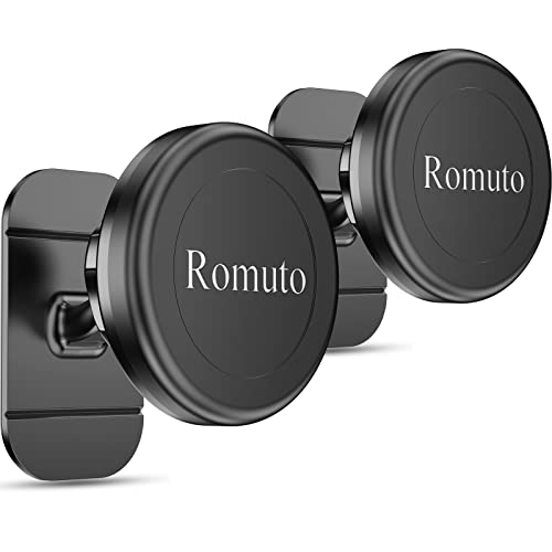 【 2-PACK 】Magnetic Phone Car Mount,【 Super Strong Magnet 】Magnetic Car Phone Holder for Dashboard 【 360° Rotation 】Universal Magnetic Dash Mount Cell Phone Holder iPhone Car Mount Fits All Smartphones