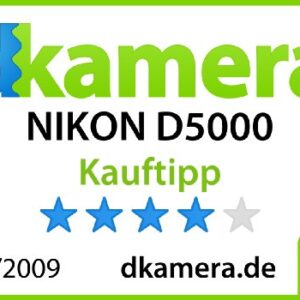 Nikon D5000 Appareil photo numérique Reflex 12.3 Kit Objectif AF-S DX VR 18-55 mm Noir