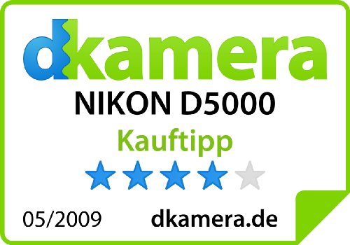 Nikon D5000 Appareil photo numérique Reflex 12.3 Kit Objectif AF-S DX VR 18-55 mm Noir