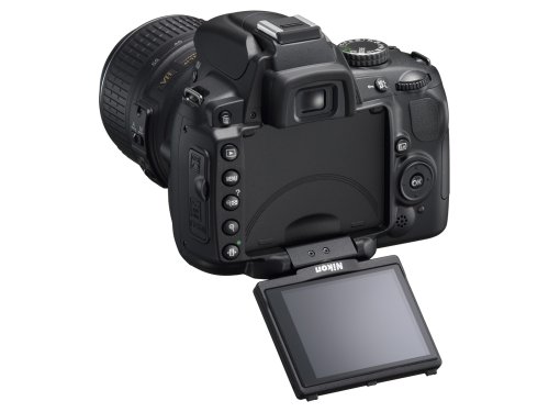 Nikon D5000 Appareil photo numérique Reflex 12.3 Kit Objectif AF-S DX VR 18-55 mm Noir