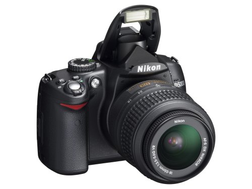 Nikon D5000 Appareil photo numérique Reflex 12.3 Kit Objectif AF-S DX VR 18-55 mm Noir