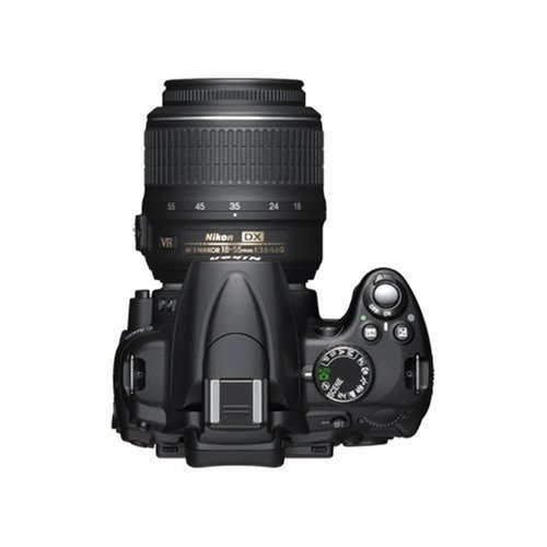 Nikon D5000 Appareil photo numérique Reflex 12.3 Kit Objectif AF-S DX VR 18-55 mm Noir