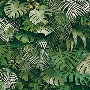 Tropical Green Leaves Theme Photography Backdrops 7X5FT Vinyl Wedding Bride Shower Party Decor Newborn Baby Shower Banner Photo Background Studio Shooting Props