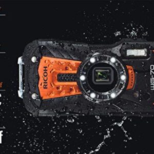 Ricoh WG-70 Orange Waterproof Digital Camera 16MP