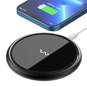 magnetic wireless charger, vebach fast aluminum wireless charging pad with detachable cable compatible with iphone 14/14 plus/13/13 pro/13 pro max/13 mini, 12/12 pro/12 pro max, airpods 3 2 pro etc