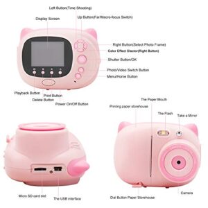 01 Children Camera, Kid Toy Camera, Removable Lithium Battery 2.4in HD Screen 1080p for Camera Shooting Photo Taking