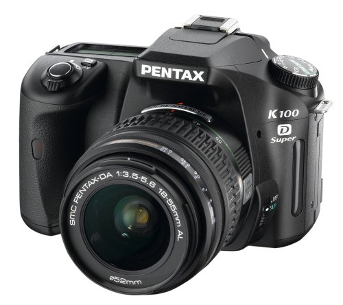 Pentax K100D Super 6.1MP Digital SLR Camera Shake Reduction and 18-55mm f/3.5-5.6 Lens