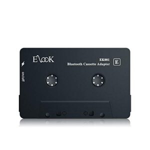 elook car audio receiver, bluetooth cassette receiver tape aux adapter player with bluetooth 5.0