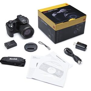 Kodak PIXPRO Astro Zoom AZ652-BK 20MP Digital Camera with 65X Optical Zoom and 3" LCD (Black)