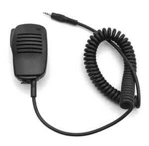 newashan hand microphone for cobra microtalk radio acxt345 acxt545 cx112 cx190 cx1035r flt cxt645 cxy900 px655 rx385 walkie talkie shoulder lapel speaker mic with back clip audio jack (straight 1-pin)