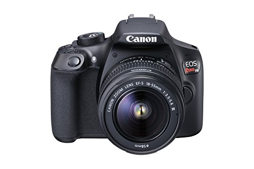 Canon EOS Rebel T6 Digital SLR Camera Kit with EF-S 18-55mm f/3.5-5.6 DC III Lens (Black)