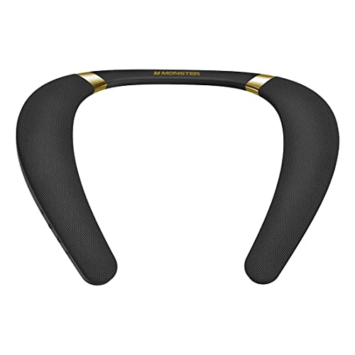 Monster Boomerang Neckband Bluetooth Speaker, Neck Speaker Bluetooth Wireless, Wearable Speaker with 12H Playtime, True 3D Stereo Sound, Portable Soundwear, IPX7 Waterproof, for Home Sport Outdoor