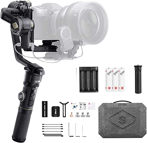 Zhiyun Crane 2S 3-Axis Handheld Gimbal Stabilizer for DSLR Camera Mirrorless Cameras Professional Video Stabilizer Compatible with Sony Nikon Canon Panasonic LUMIX BMPCC 6K Crane2S New zhi yun Crane 2