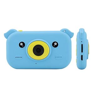 children digital camera one-button operation intelligent focus-free press-control-type design(blue)