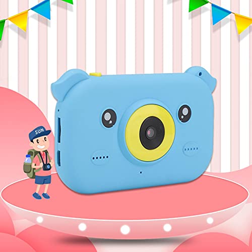 Children Digital Camera One-Button Operation Intelligent Focus-Free Press-Control-Type Design(Blue)