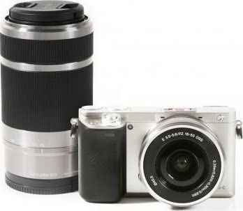 Camera ILCE-6000 A6000 A6000Y 24.3MP Digital Camera Body + 16-50mm + 55-210mm Lens Silver Digital Camera