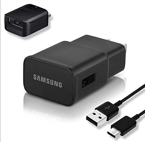 Samsung Fast Charger with USB Type C 10FT (3m) Cable for Samsung Galaxy S9/S9 Plus/S8/S8 Plus/S10/S10e/S10 Plus/Note 8/Note 9/Note 10/Note 20/A13/A03s/A20/A30/A31/A32/A33/A50/A51/A52/A53/A71/S20/S21