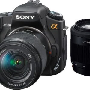 Sony Alpha DSLRA350X 14.2MP Digital SLR Camera with Super SteadyShot Image Stabilization with DT 18-70mm f/3.5-5.6 & DT 55-200mm f/4-5.6 Zoom Lenses