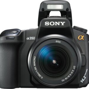 Sony Alpha DSLRA350X 14.2MP Digital SLR Camera with Super SteadyShot Image Stabilization with DT 18-70mm f/3.5-5.6 & DT 55-200mm f/4-5.6 Zoom Lenses