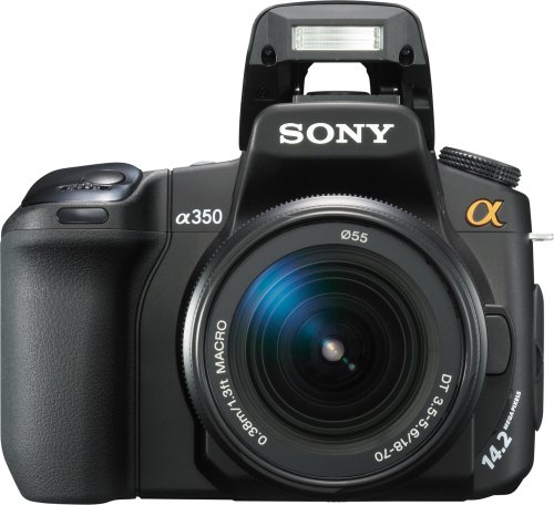 Sony Alpha DSLRA350X 14.2MP Digital SLR Camera with Super SteadyShot Image Stabilization with DT 18-70mm f/3.5-5.6 & DT 55-200mm f/4-5.6 Zoom Lenses