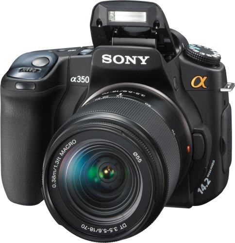 Sony Alpha DSLRA350X 14.2MP Digital SLR Camera with Super SteadyShot Image Stabilization with DT 18-70mm f/3.5-5.6 & DT 55-200mm f/4-5.6 Zoom Lenses