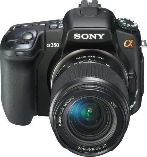 Sony Alpha DSLRA350X 14.2MP Digital SLR Camera with Super SteadyShot Image Stabilization with DT 18-70mm f/3.5-5.6 & DT 55-200mm f/4-5.6 Zoom Lenses