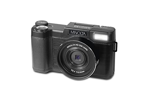 Minolta MND30 30 MP / 2.7K Ultra HD Digital Camera (Black)