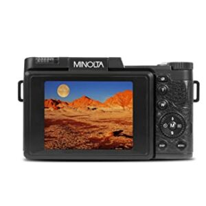 Minolta MND30 30 MP / 2.7K Ultra HD Digital Camera (Black)