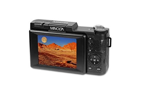 Minolta MND30 30 MP / 2.7K Ultra HD Digital Camera (Black)