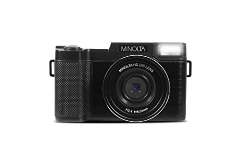 Minolta MND30 30 MP / 2.7K Ultra HD Digital Camera (Black)