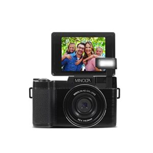 Minolta MND30 30 MP / 2.7K Ultra HD Digital Camera (Black)