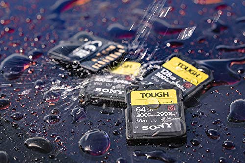 Sony SF-G32T/T1 Tough High Performance SDHC UHS-II Class 10 U3 Flash Memory Card with Blazing Fast Read Speed up to 300MB/s, 32GB Black