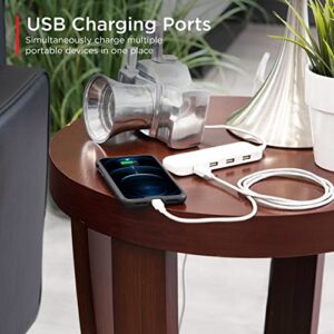 UltraPro GE Wall Charger, USB-A Ports, 6 Ft Cord, Charging Station for Multiple Devices, White, 44139