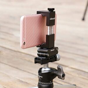 Ulanzi Aluminum 1/4'' Phone Tripod Mount for iPhone 13 Pro Max X 8 Samsung Smartphones with Adapter Mount for Gopro Hero 10 9 8 Session Xiaomi Yi 4K SJCAM SJ4000 Eken H9 Action Camera Accessory