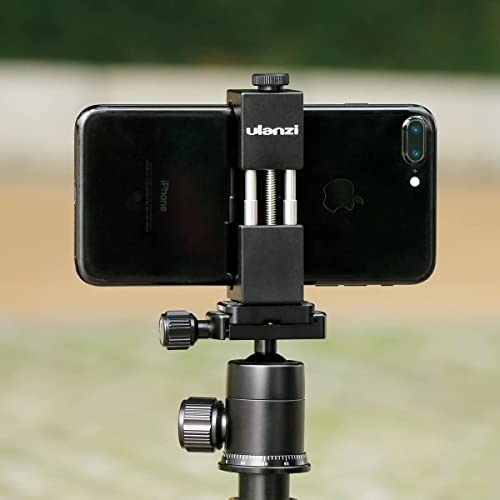 Ulanzi Aluminum 1/4'' Phone Tripod Mount for iPhone 13 Pro Max X 8 Samsung Smartphones with Adapter Mount for Gopro Hero 10 9 8 Session Xiaomi Yi 4K SJCAM SJ4000 Eken H9 Action Camera Accessory