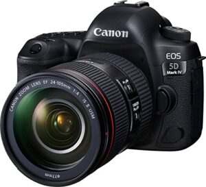 canon eos 5d mark iv full frame digital slr camera with ef 24-105mm f/4l is ii usm lens kit (renewed)