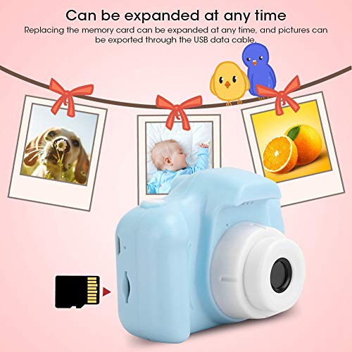 FECAMOS Digital Video Cameras, Digital Video Simple Operation 30 Different Frames to Choose Kid Mini Photography Camera for for Parent-Child Entertainment(Blue-General Purpose)