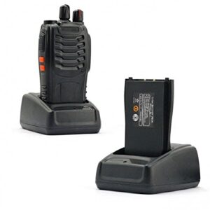 BaoFeng 1PCs 888S Walkie Talkies 1500mAh Rechargeable Battery 3 Miles Long Range with Earphone LED Flashlight